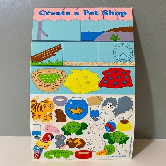Sandylion | Other | Vintage 996 Sandylion Stickers Create A Pet Shop ...